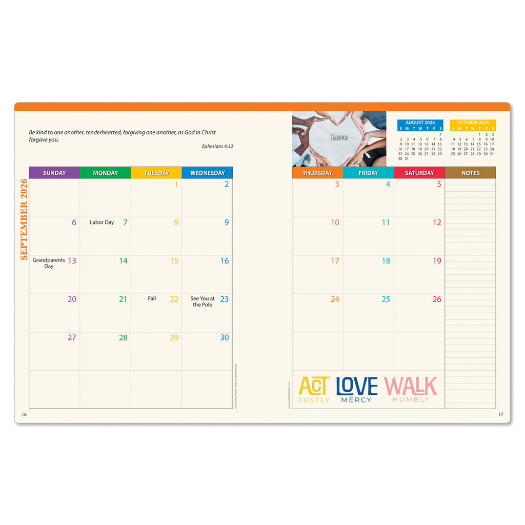 Personalized Imprint 2026-27 Large Primary Scripture Planner (ESV) - A ...